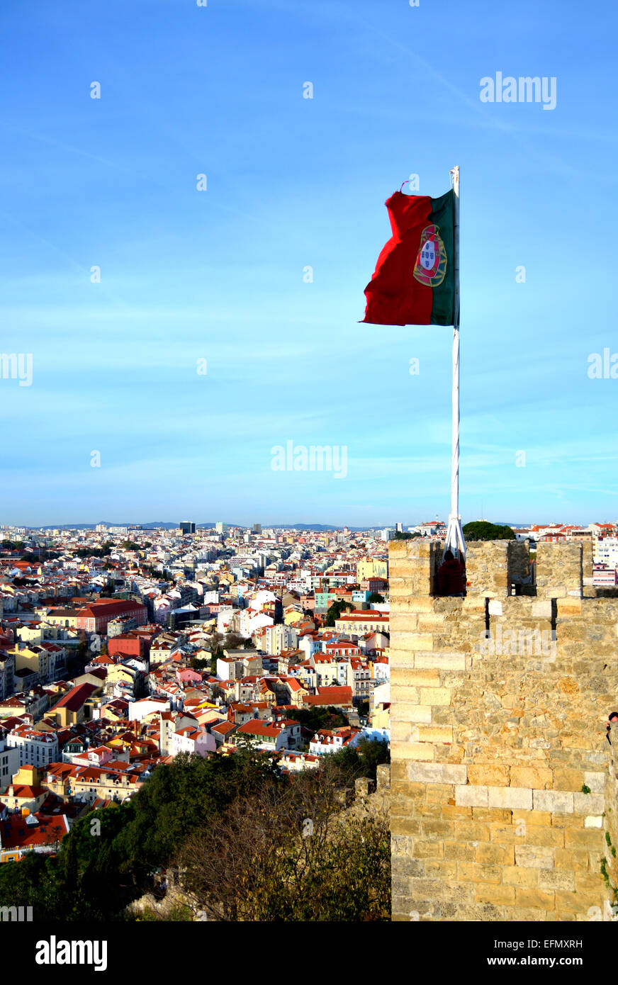 Waving flag portugal hi-res stock photography and images - Alamy
