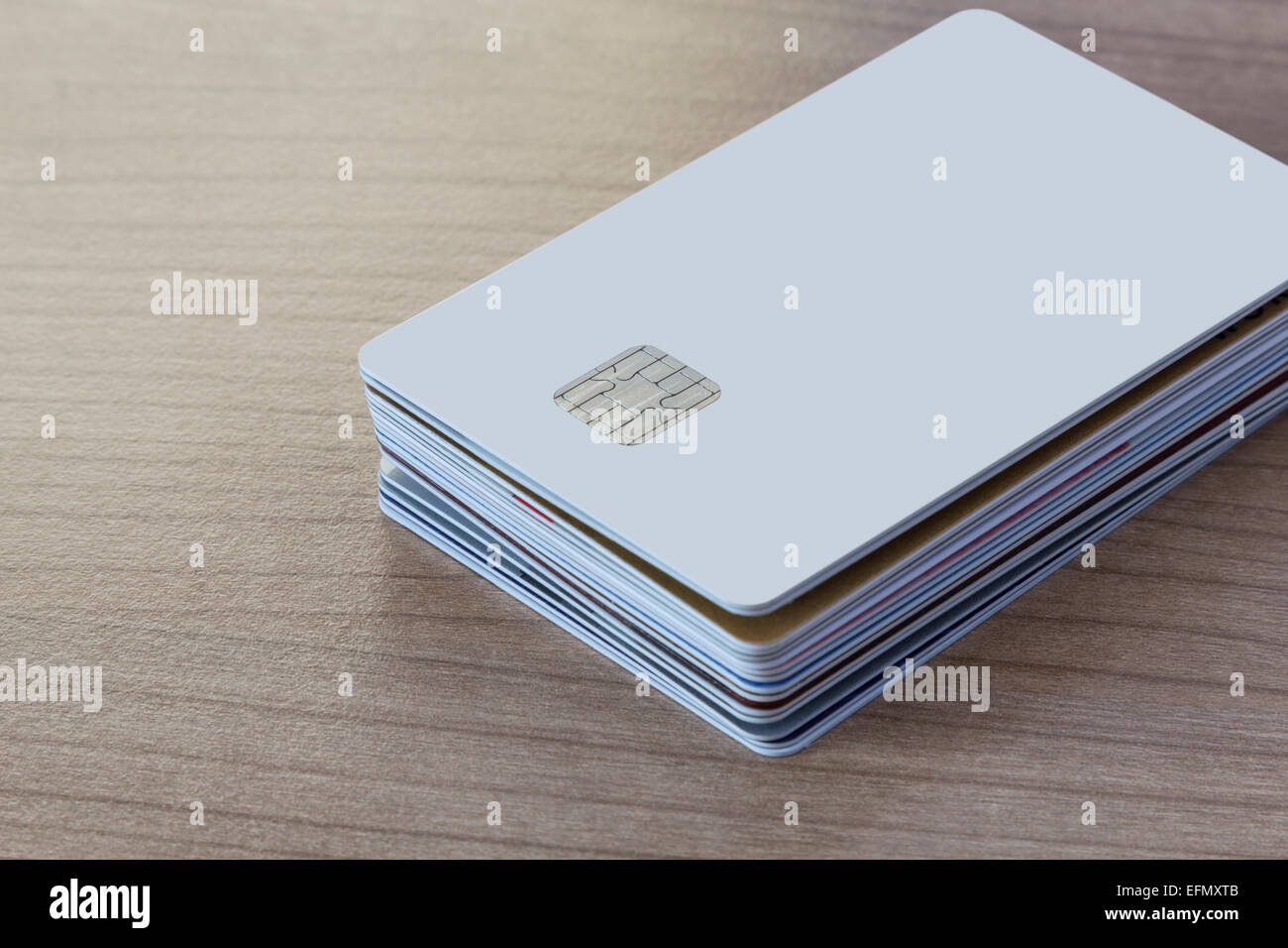 Debit cards on table hi-res stock photography and images - Alamy
