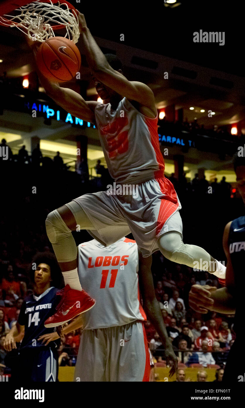 Albuquerque, New Mexico. 7th Feb, 2015. New Mexico Lobos guard Sam ...