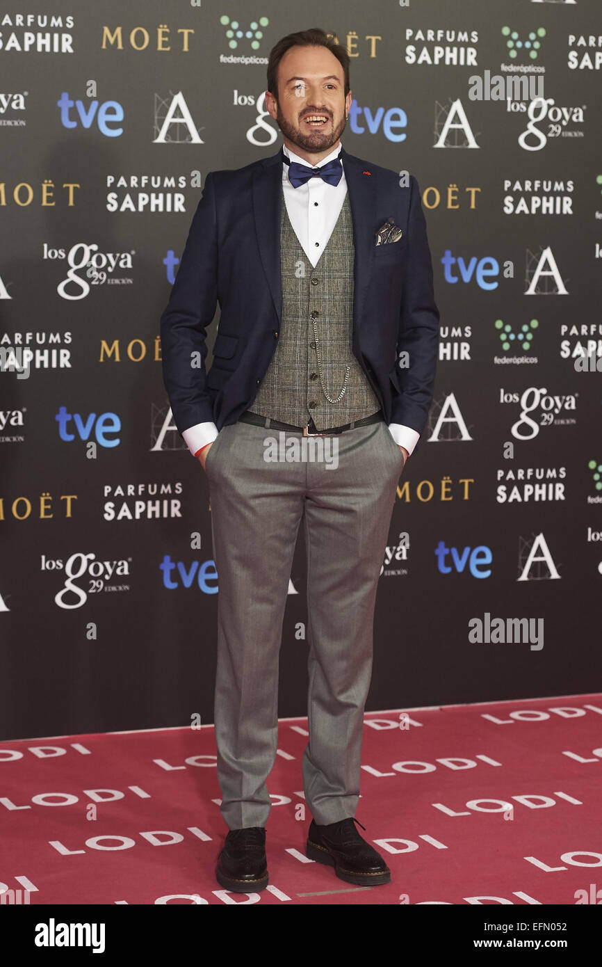 Madrid, Spain. 7th Feb, 2015. Alex O'Doherty attended Goya Cinema ...