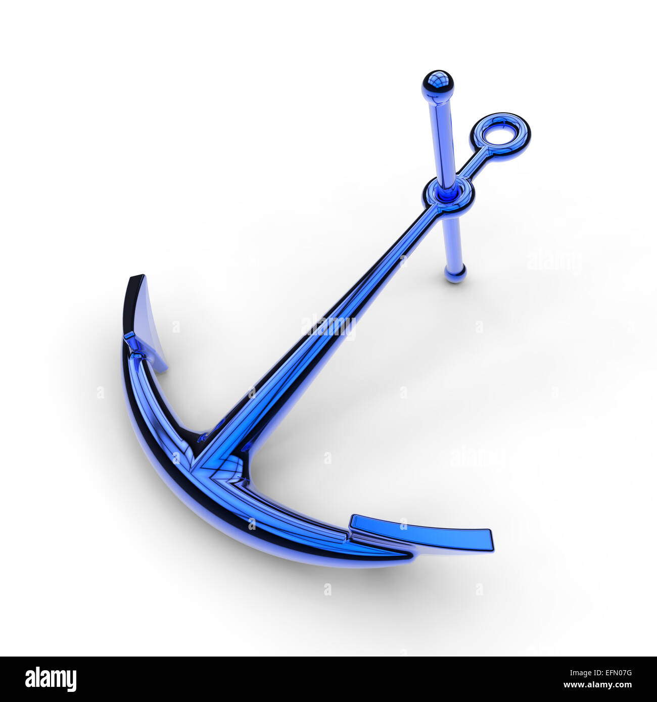 The blue anchor Cut Out Stock Images & Pictures - Alamy