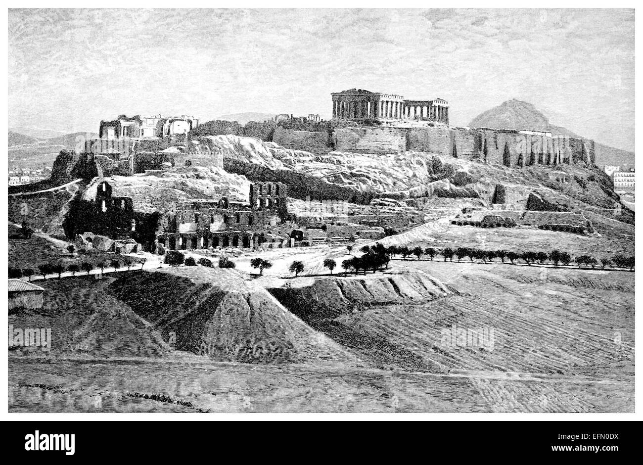 Greece from 19th century engraving hi-res stock photography and images ...