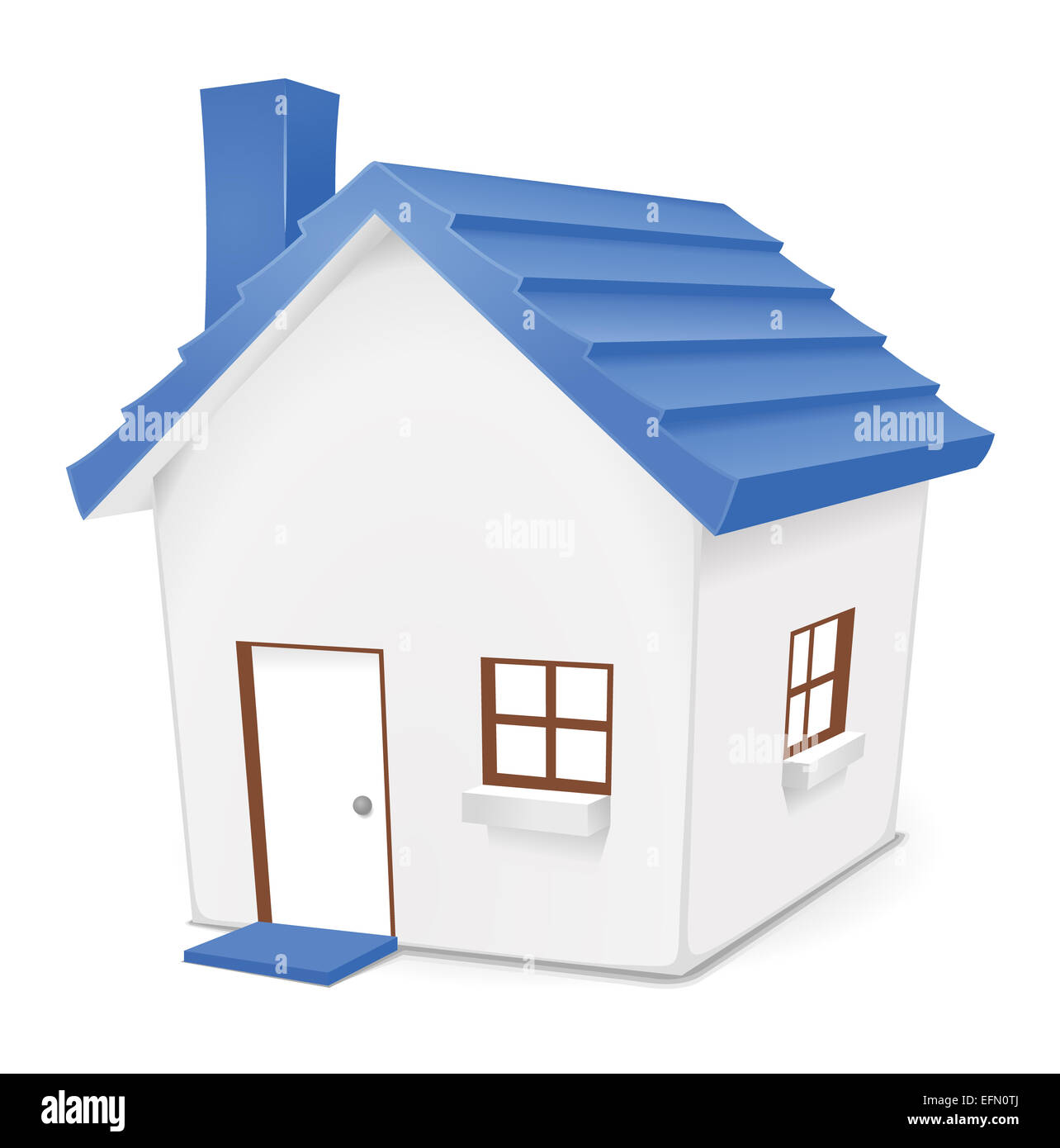 Little Blue House Stock Photo - Alamy
