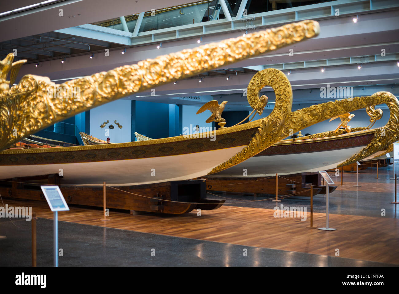ISTANBUL, Turkey / Türkiye — An imperial caique belonging to the reign ...