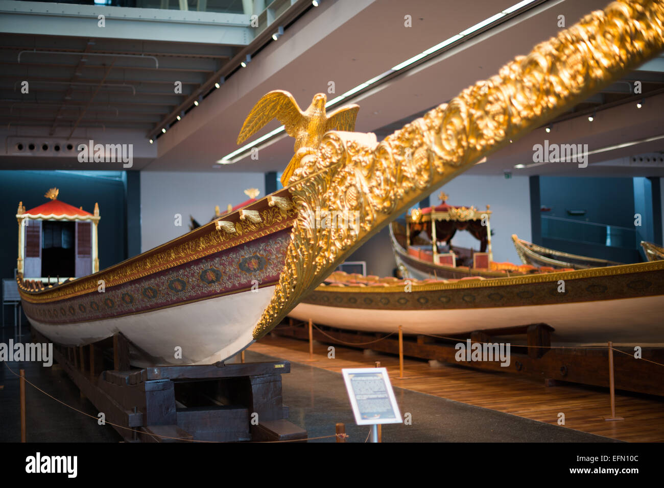 ISTANBUL, Turkey / Türkiye — An imperial caique belonging to the reign ...