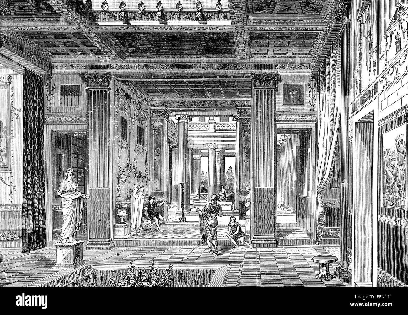 Ancient Roman Villa Rooms