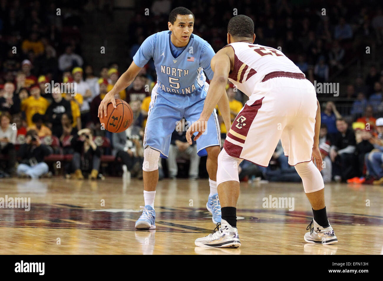 Chestnut Hill, Massachusetts, USA. 07th Feb, 2015. North Carolina Tar ...