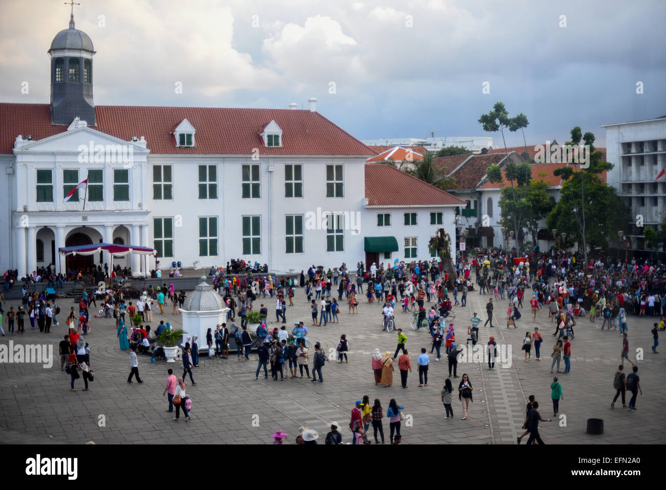 Jakarta, Indonesia. 07th Feb, 2015. Atmosphere of former Dutch colonial ...