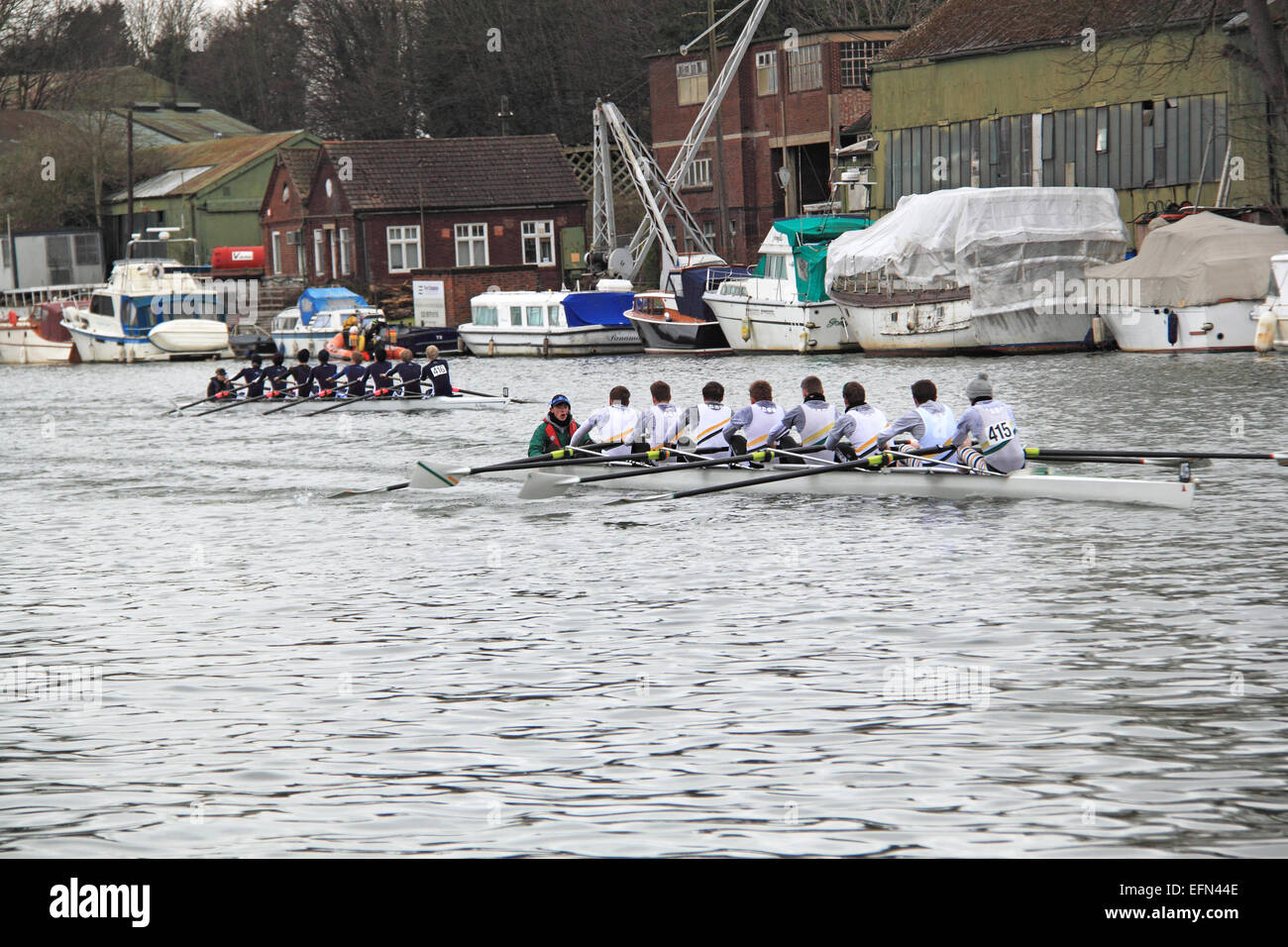 Claires Court School (nearest) and Kings School Canterbury (blue) J18A ...