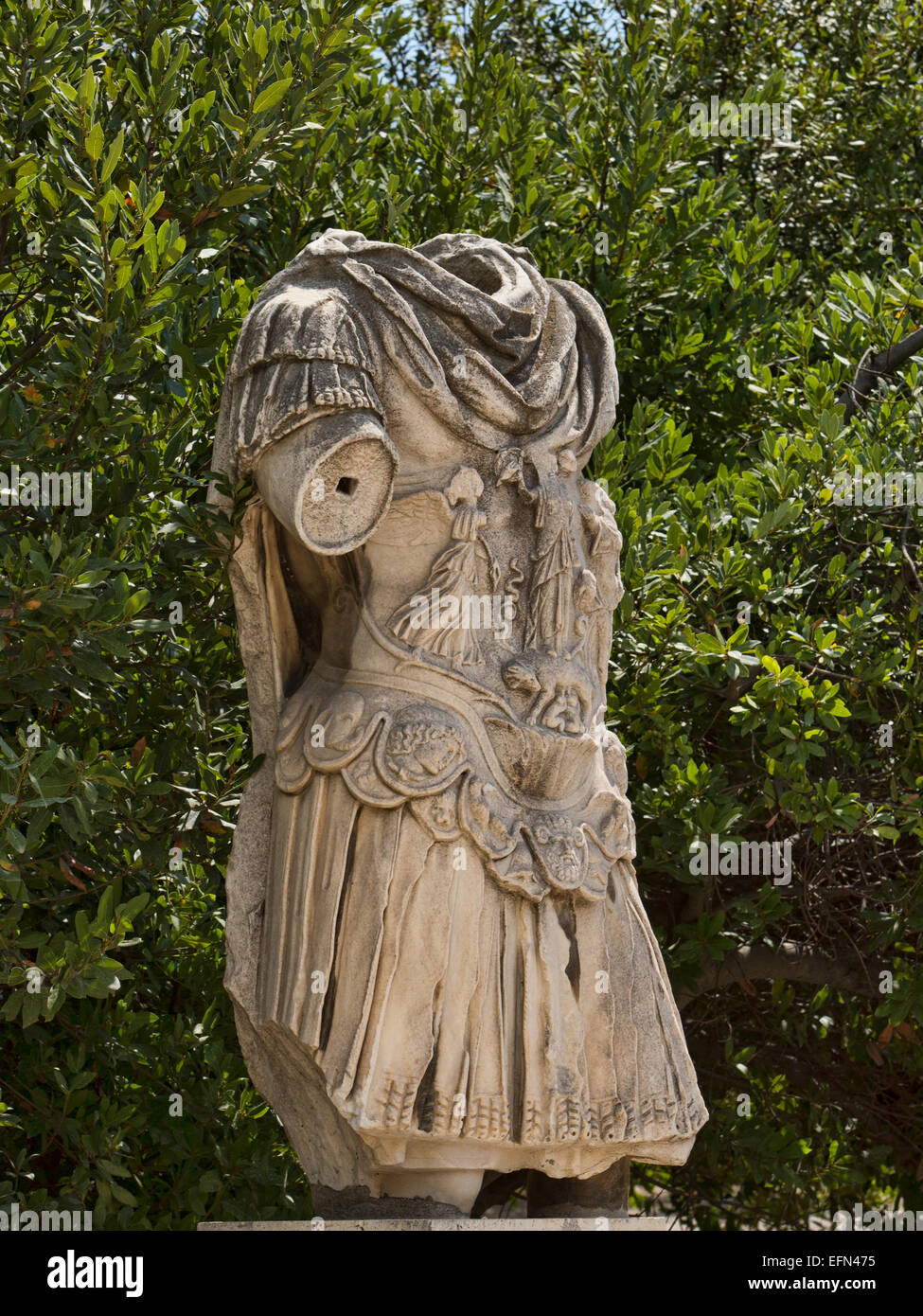 Athens, Greece ancient Agora statue Roman officer Stock Photo - Alamy