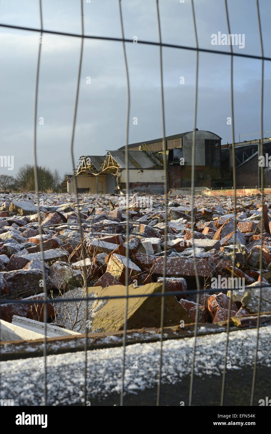 Piles rubble on derelict land hi-res stock photography and images - Alamy