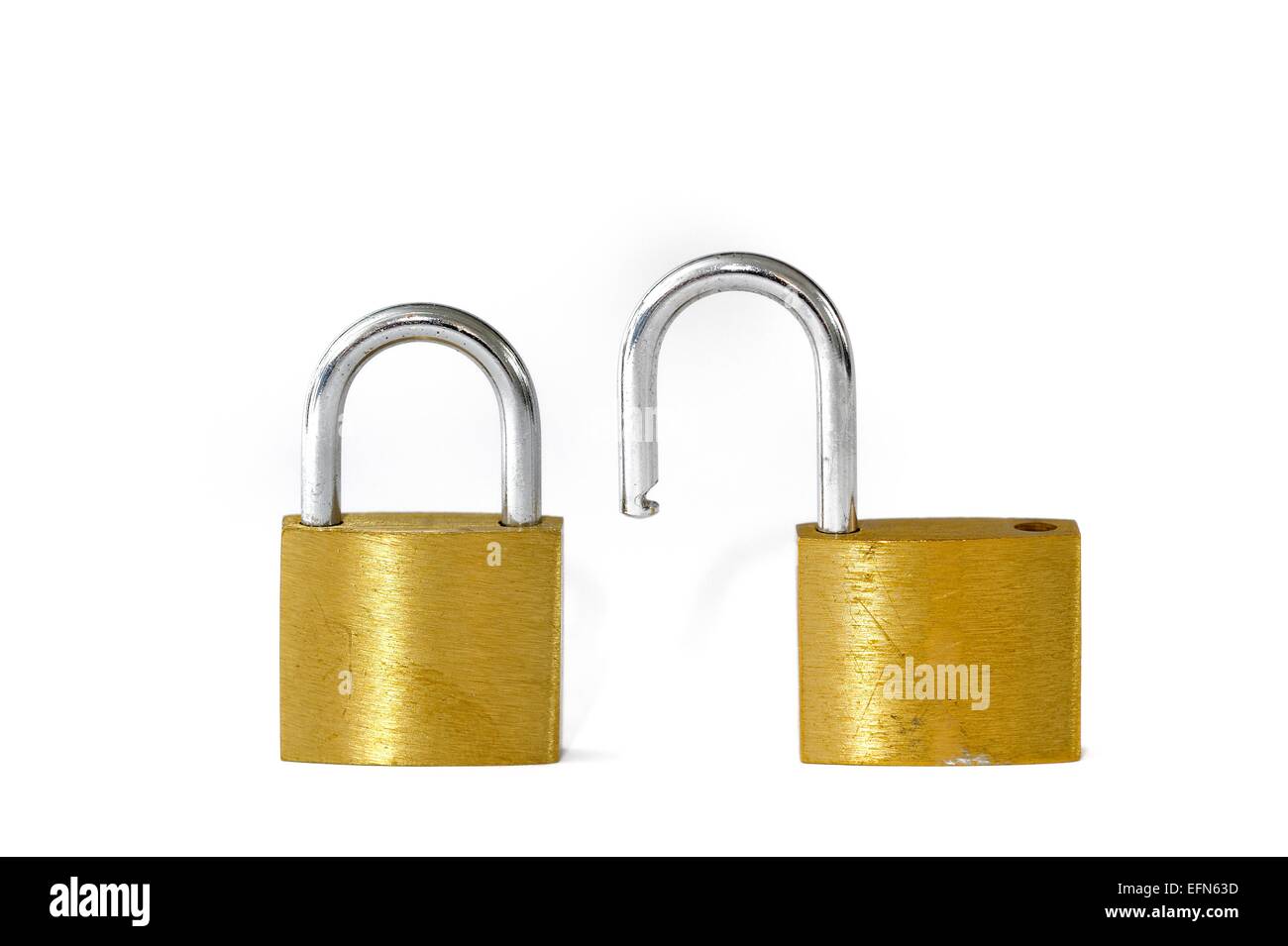 Brass padlocks hi-res stock photography and images - Alamy