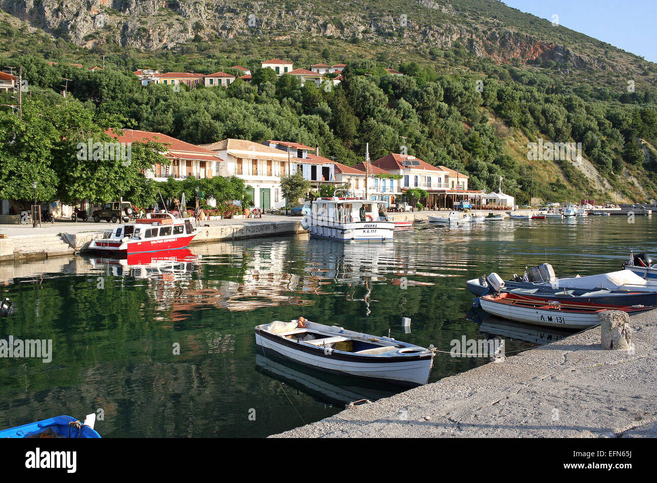 Kalamos Harbour, Kalamos Island, Municipality of Lefkada, Ionian Sea ...