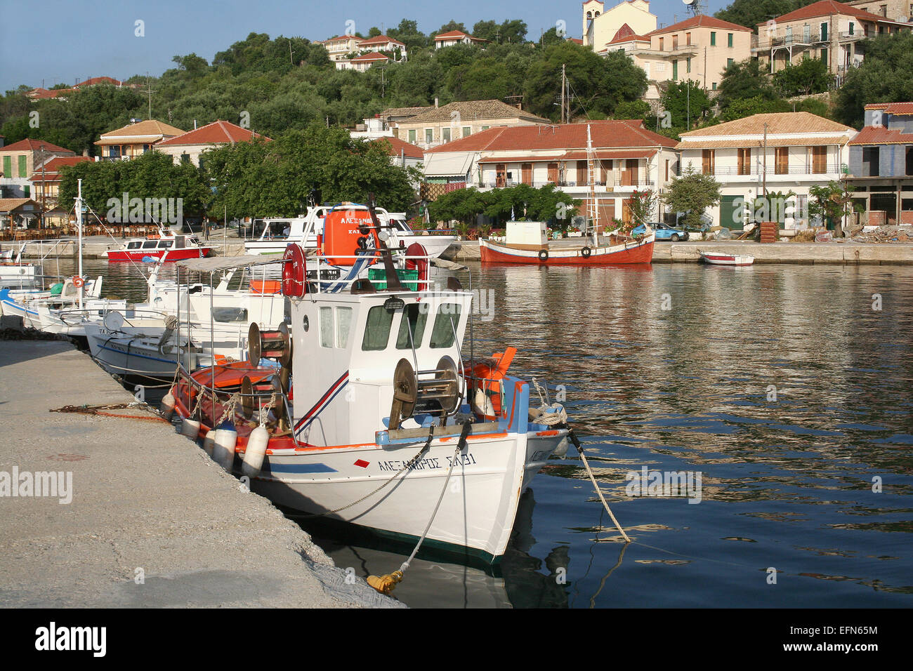 Kalamos Harbour, Kalamos Island, Municipality of Lefkada, Ionian Sea ...