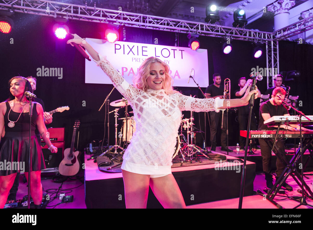 Pixie Lott performs during the release party for her new album ...
