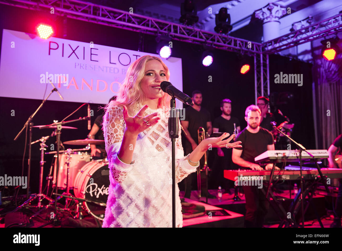 Pixie Lott performs during the release party for her new album ...