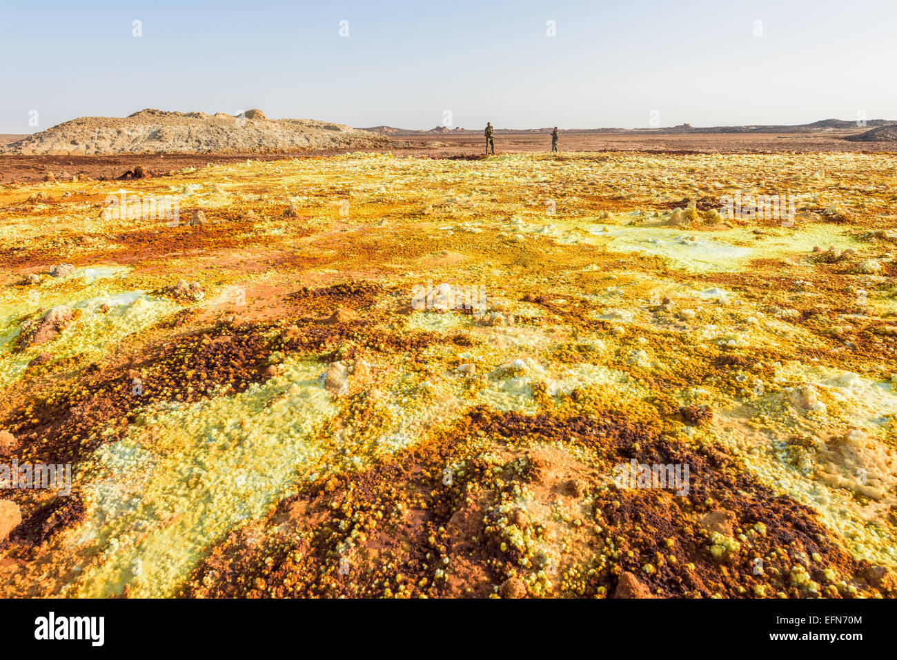 Sulfuric acid pools in Dallol in Ethiopia Stock Photo - Alamy