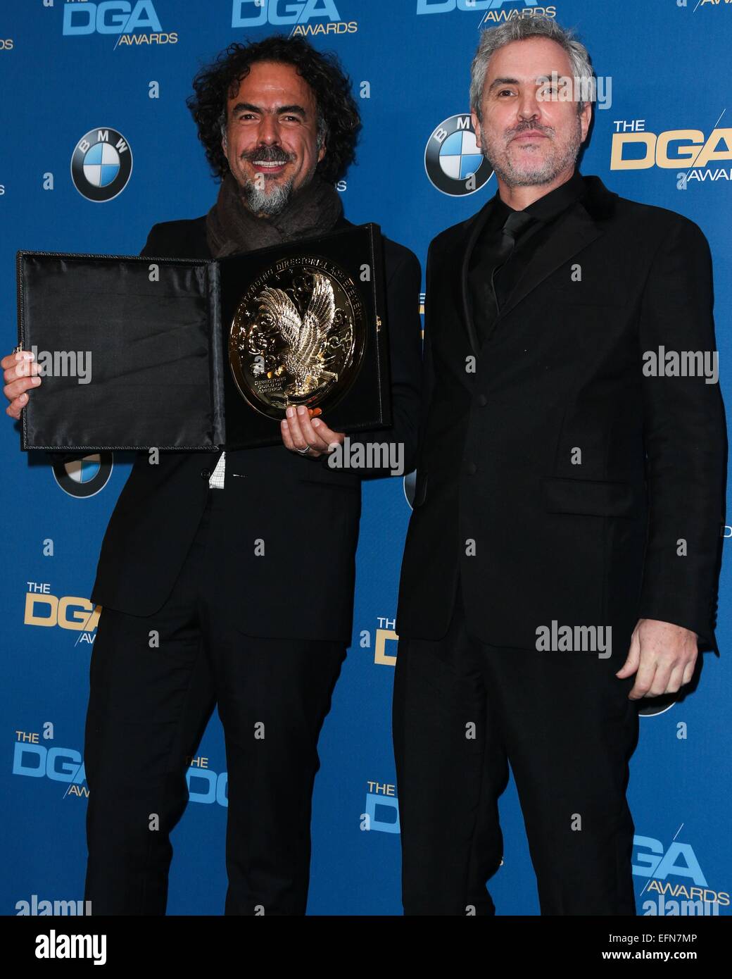 Alejandro G. Inarritu, Alfonso Cuaron in the press room for 67th Annual ...