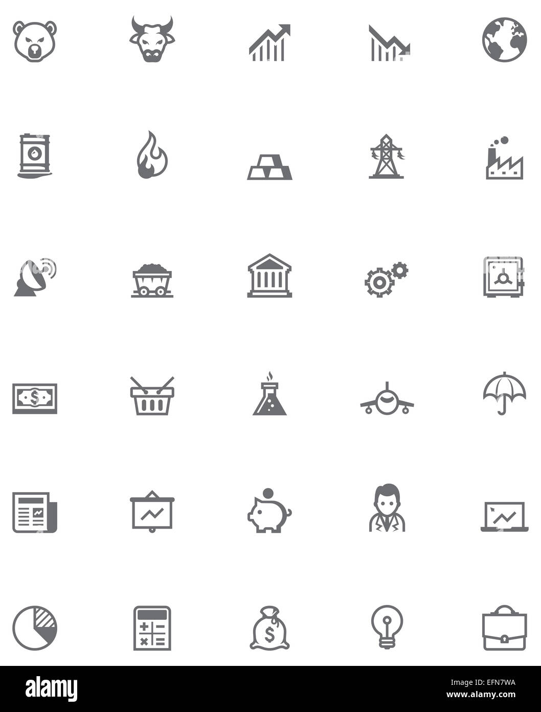 Stock market bear icon hi-res stock photography and images - Alamy