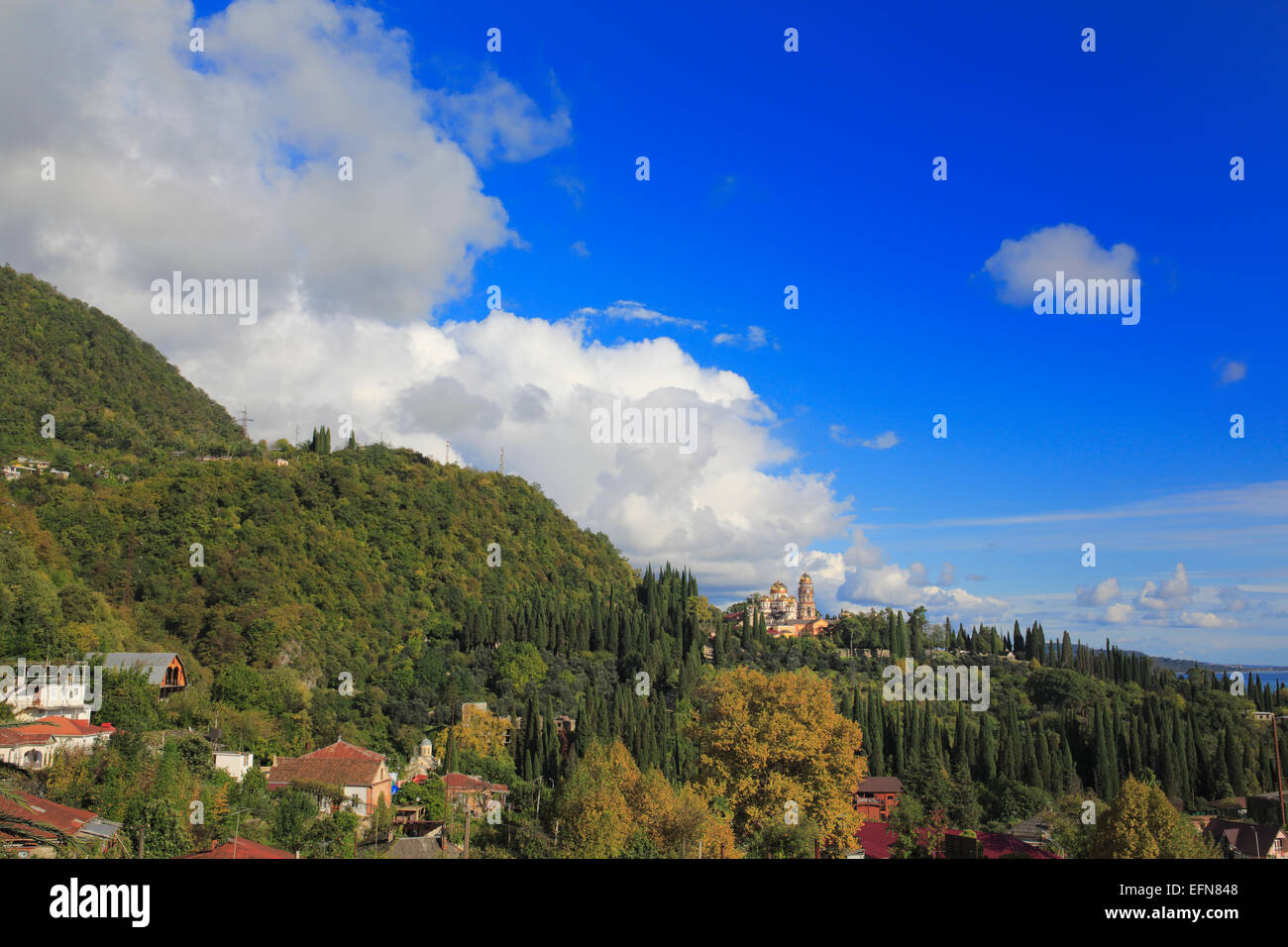 New Athos Monastery, New Athos, Abkhazia, Georgia Stock Photo - Alamy