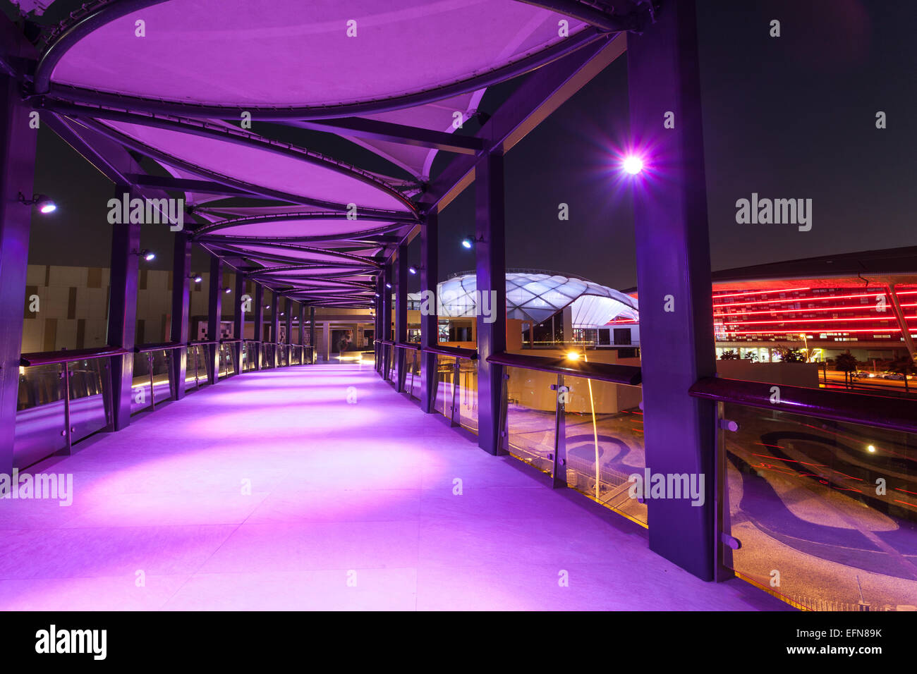 Ferrari world abu dhabi exterior hi-res stock photography and images ...