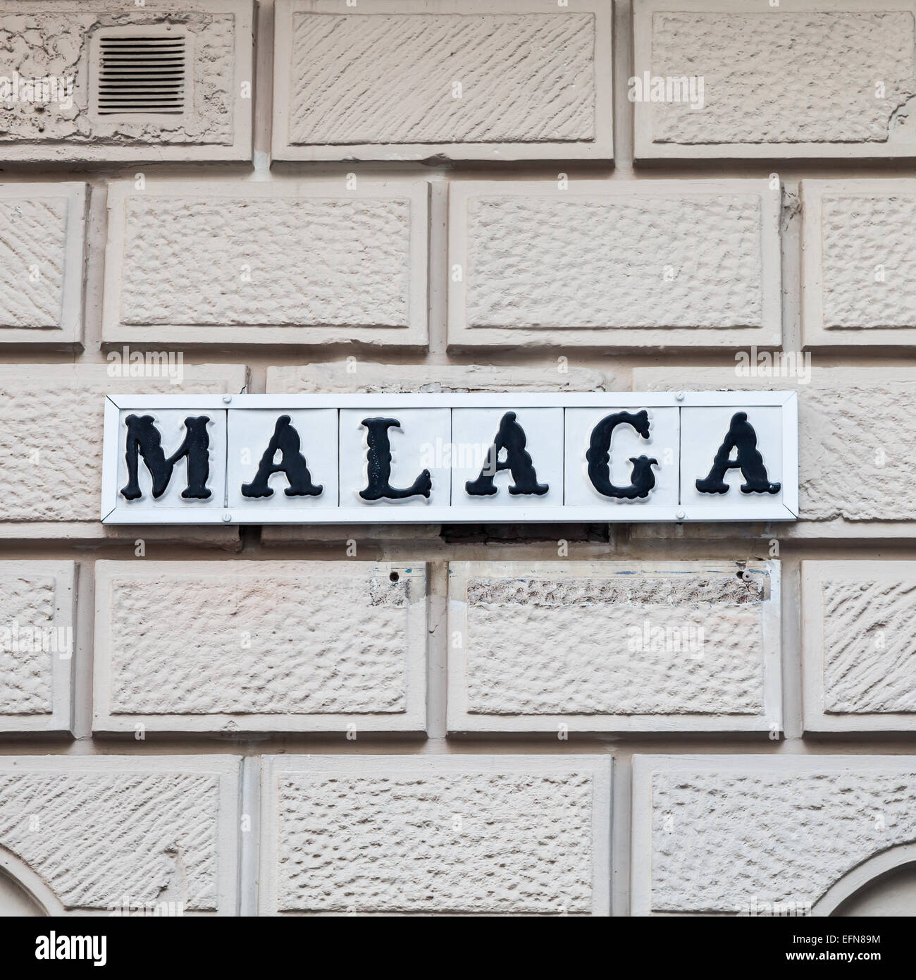 Malaga road sign hi-res stock photography and images - Alamy