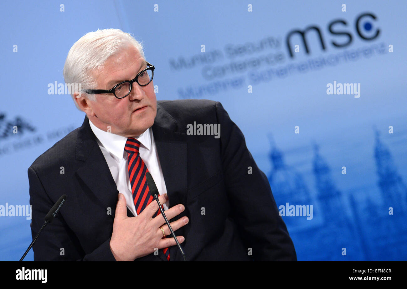 Munich, Germany. 08th Feb, 2015. German Minister of Foreign Affairs ...