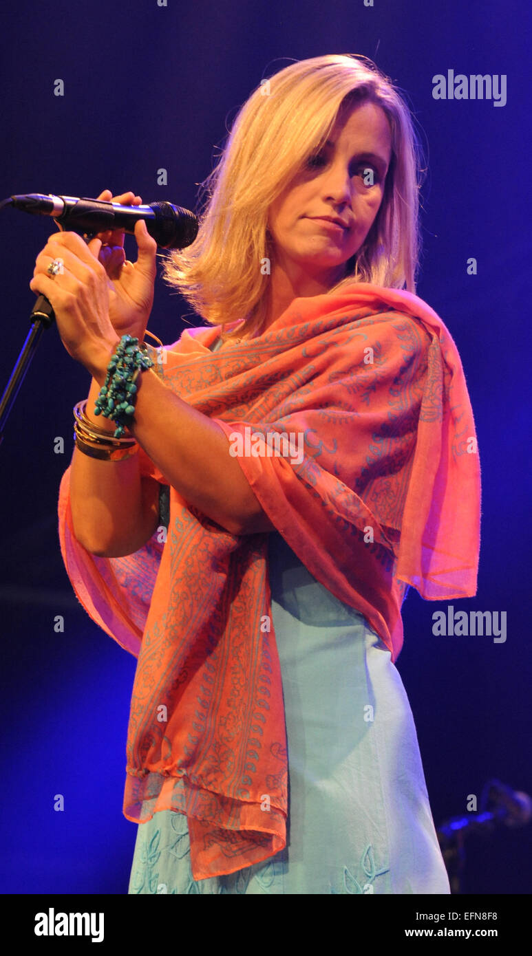 Irish folk singer Cara Dillon performs live at The Cambridge Folk ...