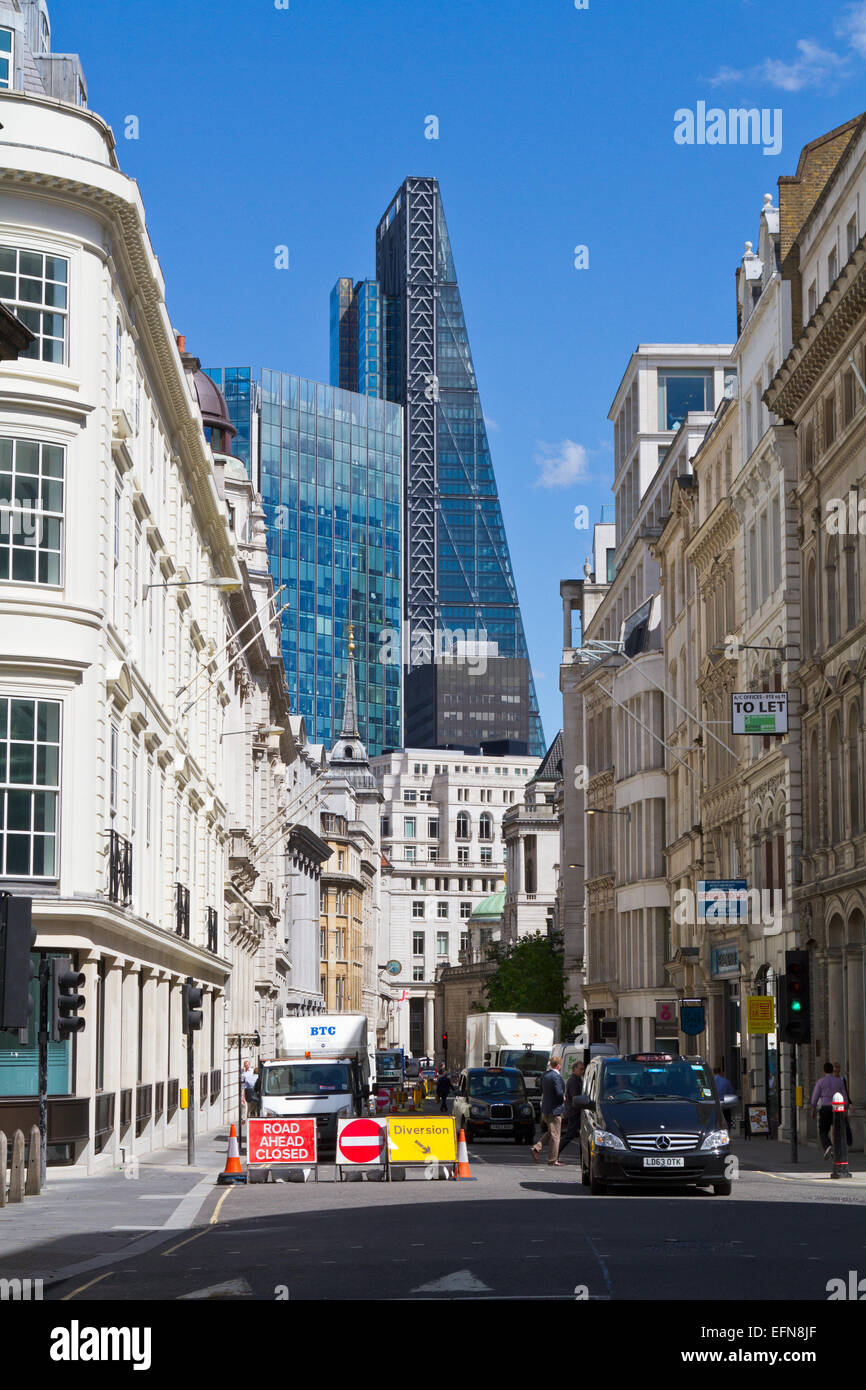 City of London with skyscraper buildings seen in the background Stock ...