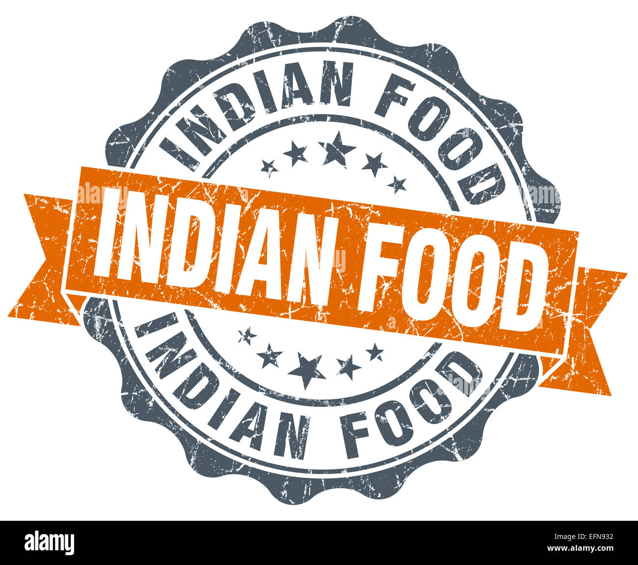 Indian food stamp sign seal hi-res stock photography and images - Alamy