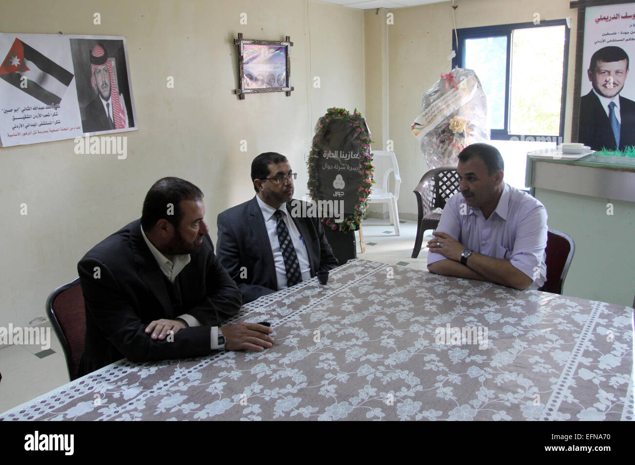 Gaza City, Gaza Strip, Palestinian Territory. 8th Feb, 2015. Leaders of ...