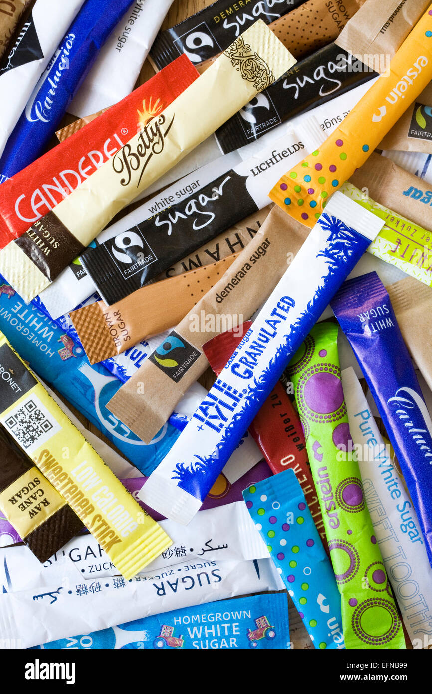 Packet of sugar hi-res stock photography and images - Alamy