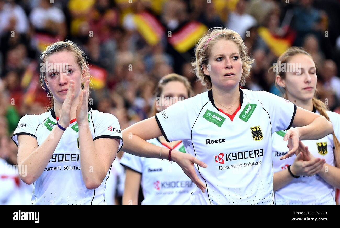 Leipzig, Germany. 08th Feb, 2015. Germany's Franzisca Hauke, Lena ...