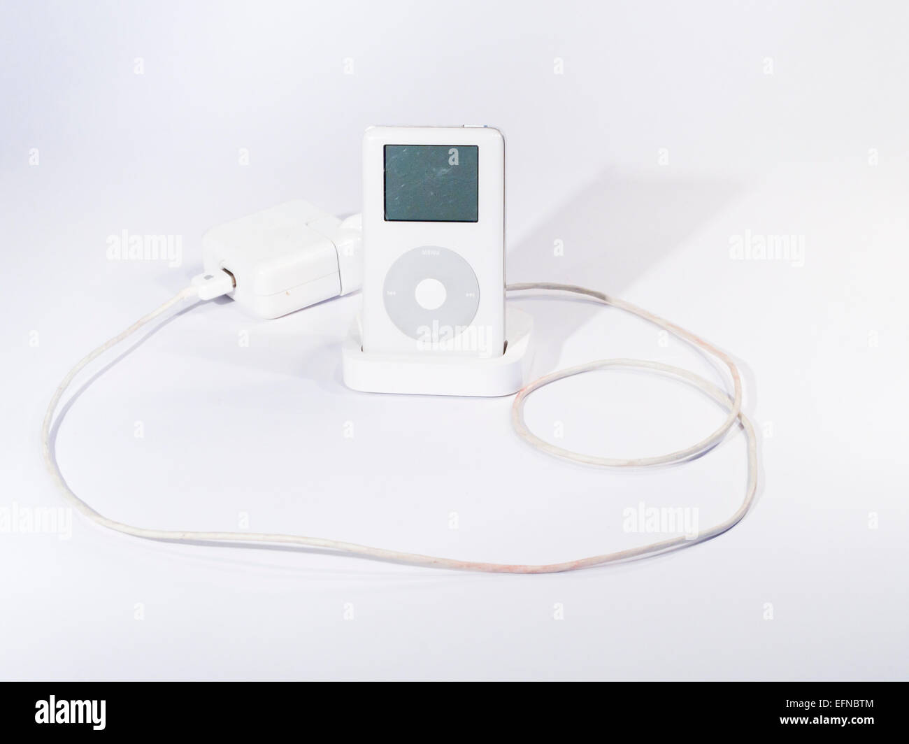 "Old" i-pad photo in docking station with cable, worn but still ...