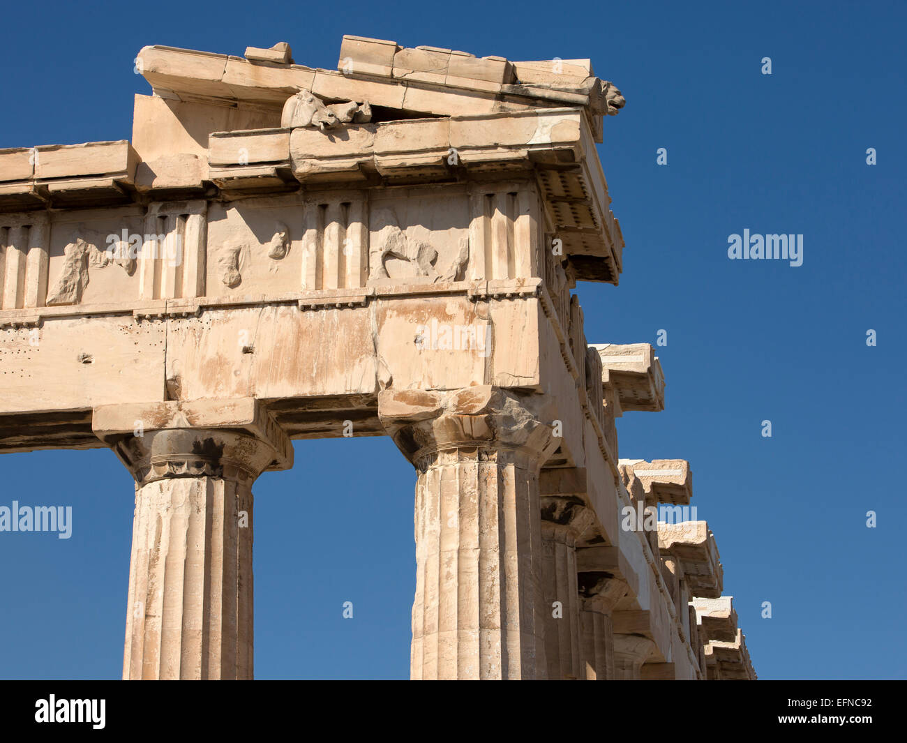 Athens, Greece Parthenon east side Acropolis Stock Photo - Alamy