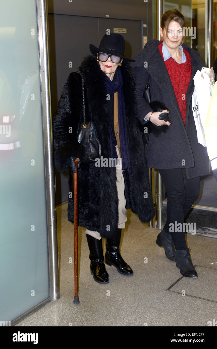 Berlin, Germany. 07th Feb, 2015. Birgit Kroencke ( Christopher Lee's ...