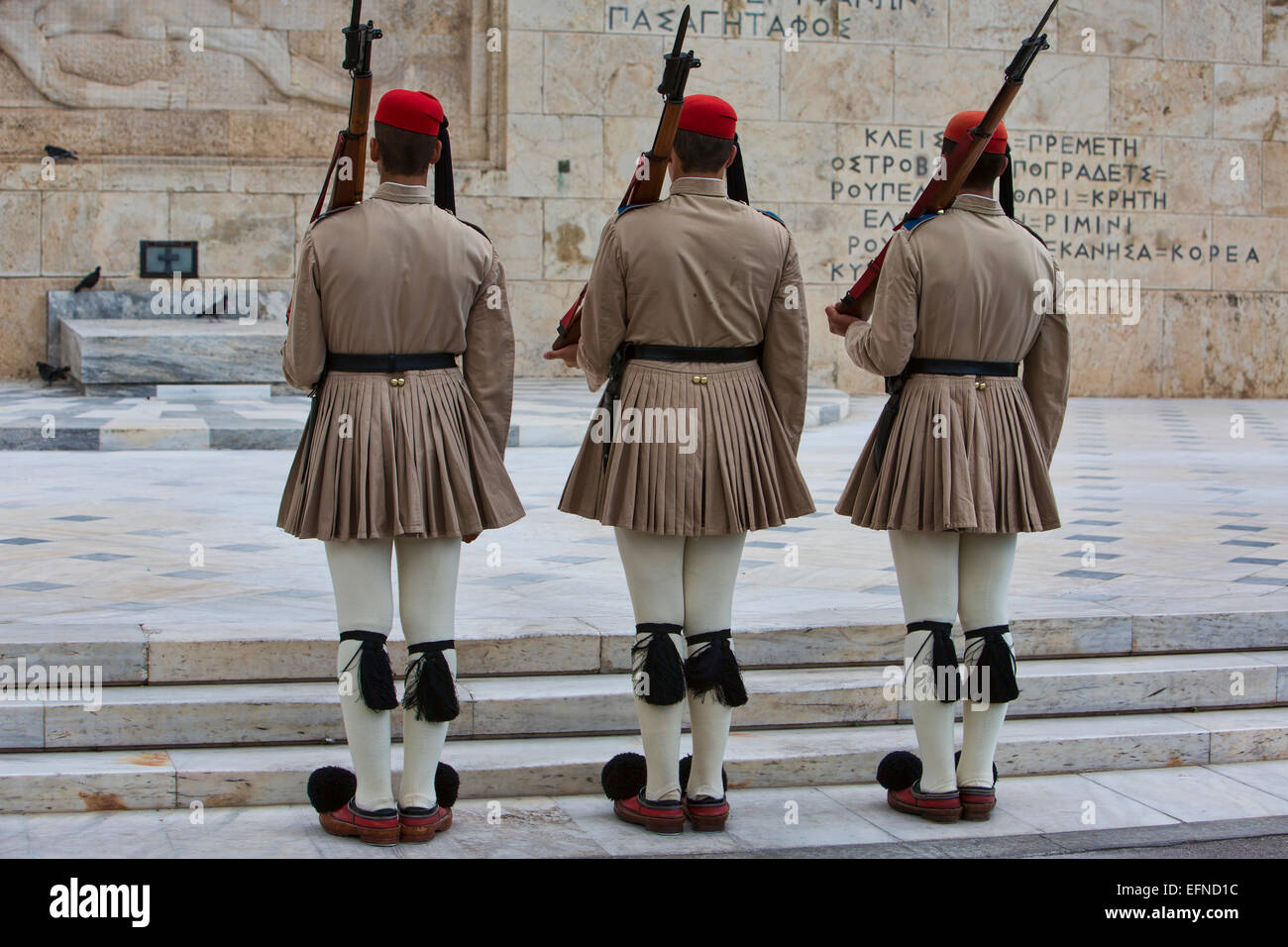 Athens,Greece soldiers changing of guard Parliament Stock Photo - Alamy