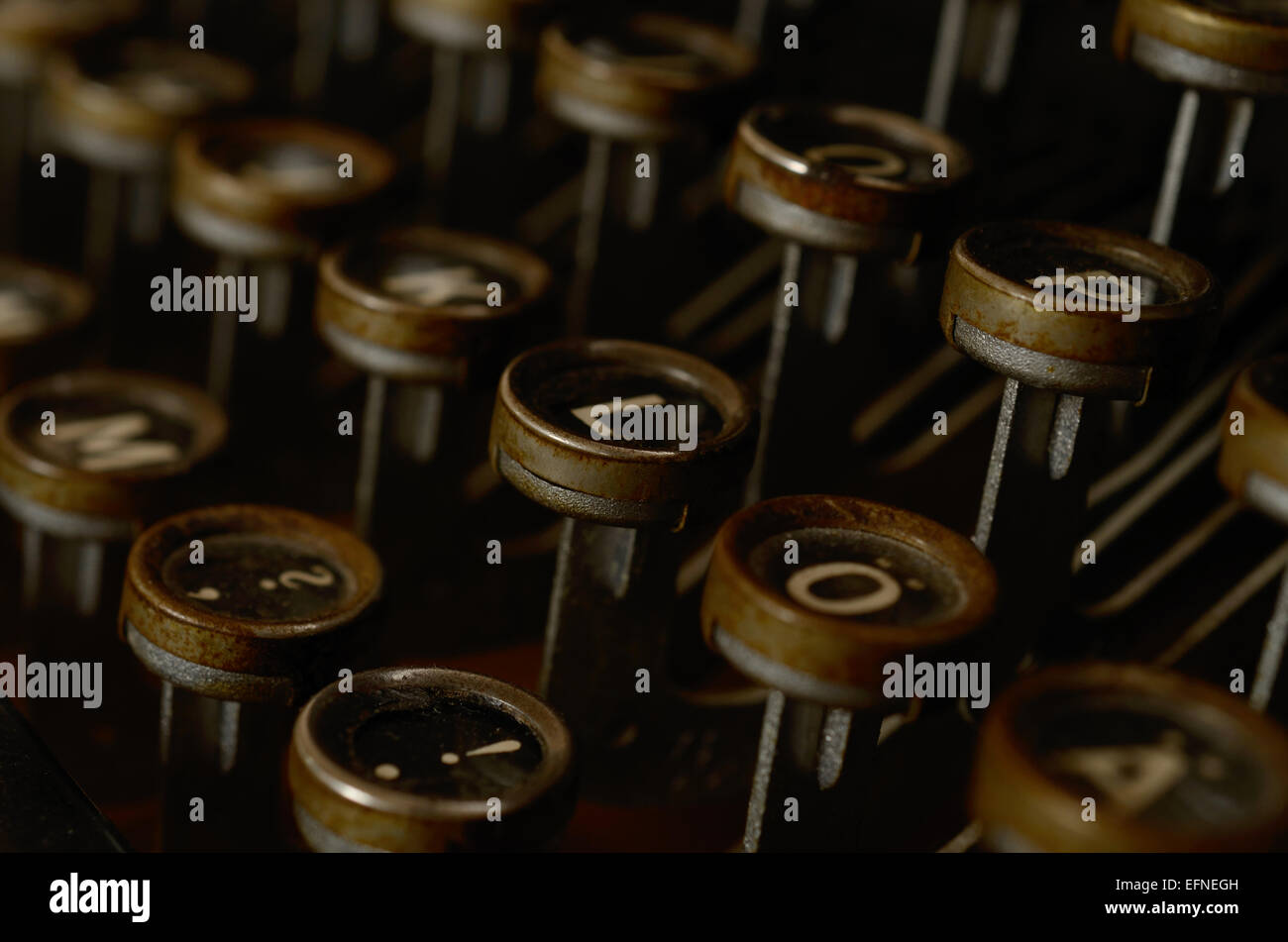 Detail of an old typewriter Stock Photo - Alamy