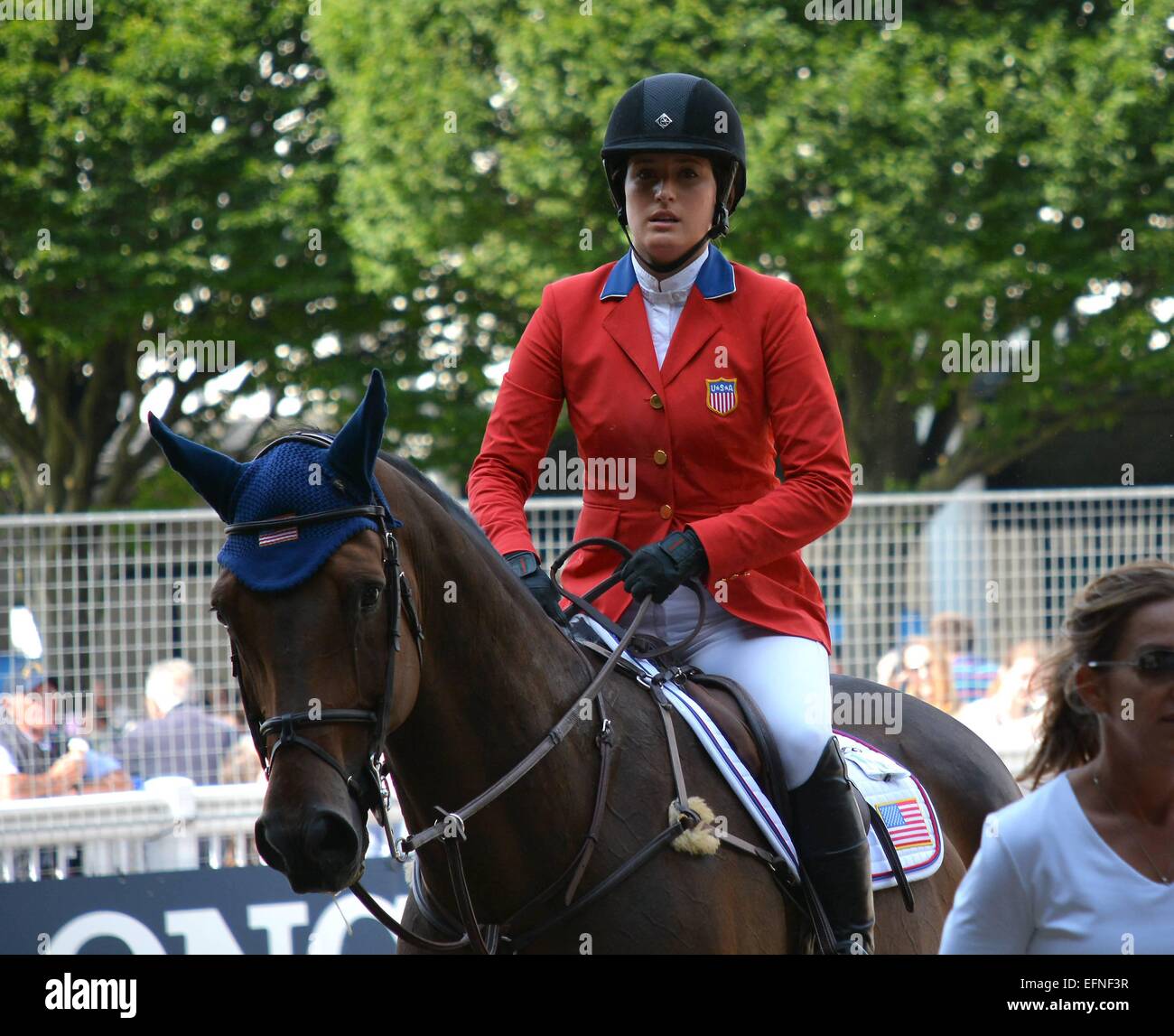 Bruce Springsteen and wife Patti Scialfa at the RDS Horse Show 2014 to ...