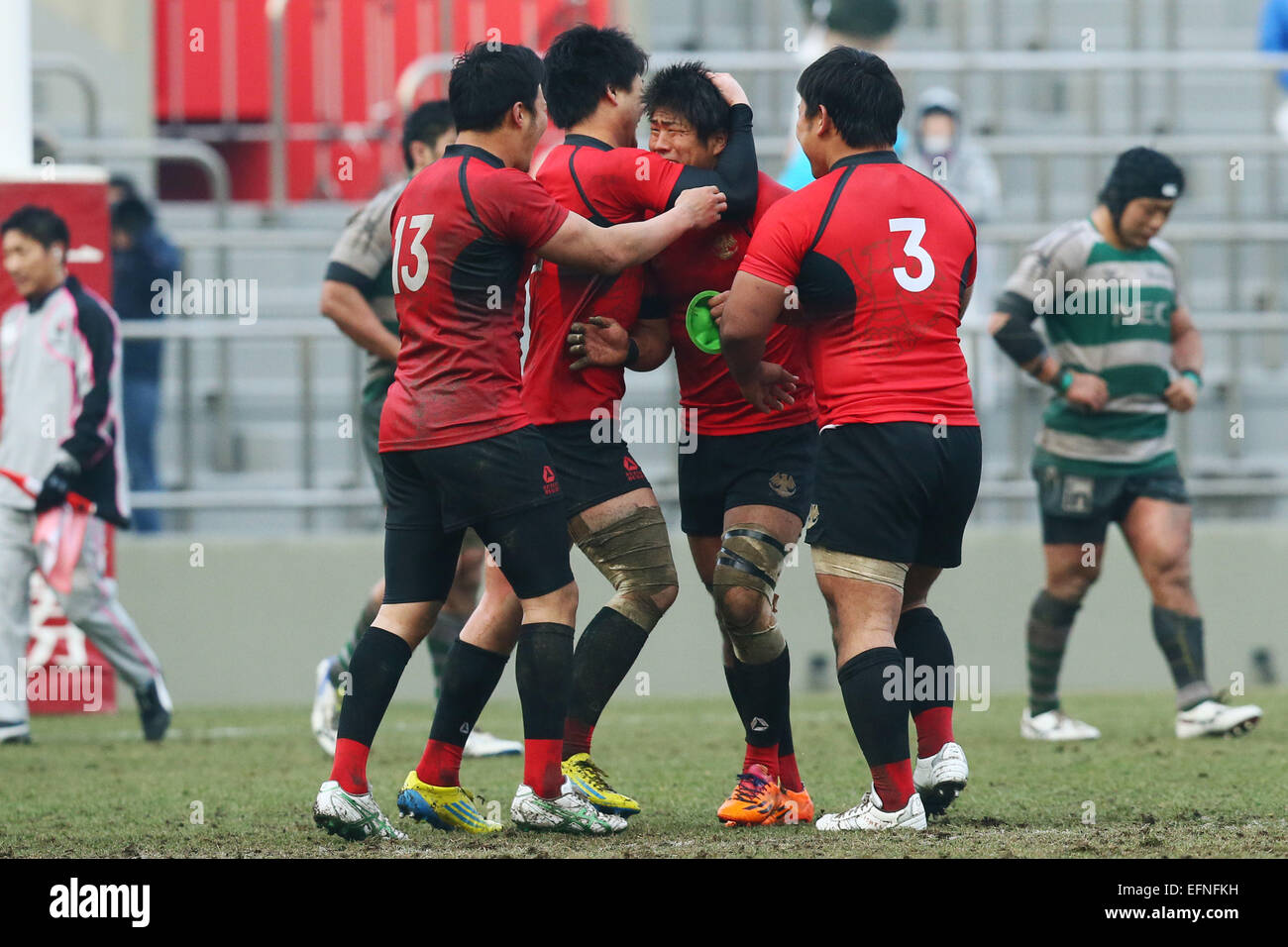 Prince Chichibu Memorial Stadium, Tokyo, Japan. 8th Feb, 2015. Teikyo ...