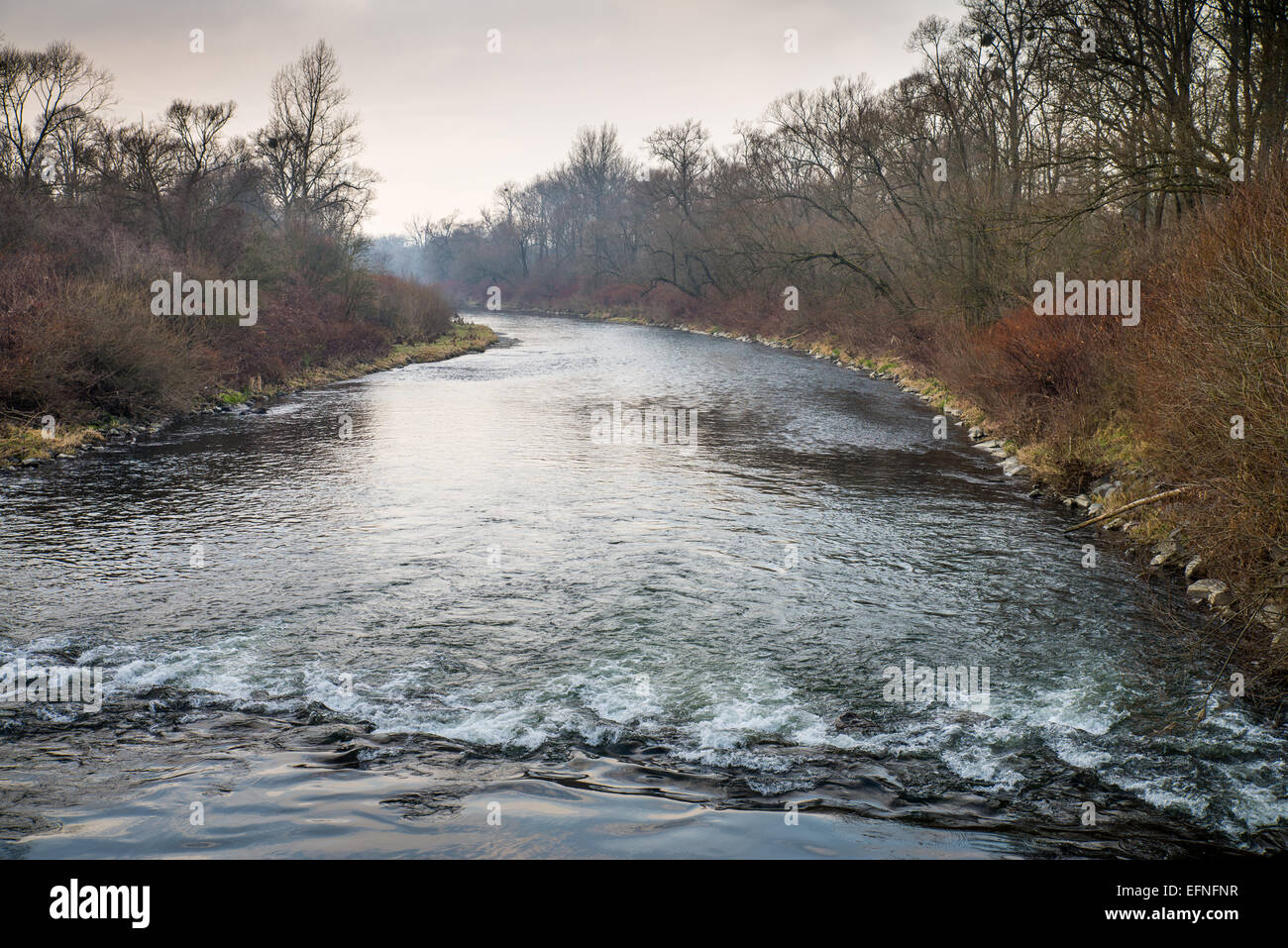Becva river, Near Teplice nad Becvou, Moravia, Czech republic Stock ...