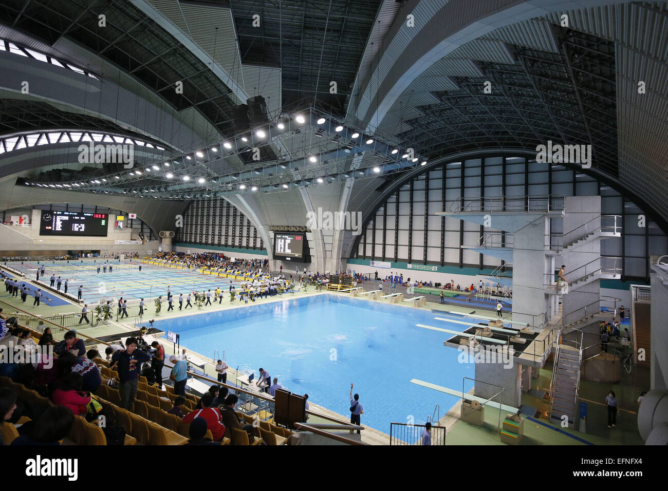 Tatsumi International Swimming Pool, Tokyo, Japan. 8th Feb, 2015 ...