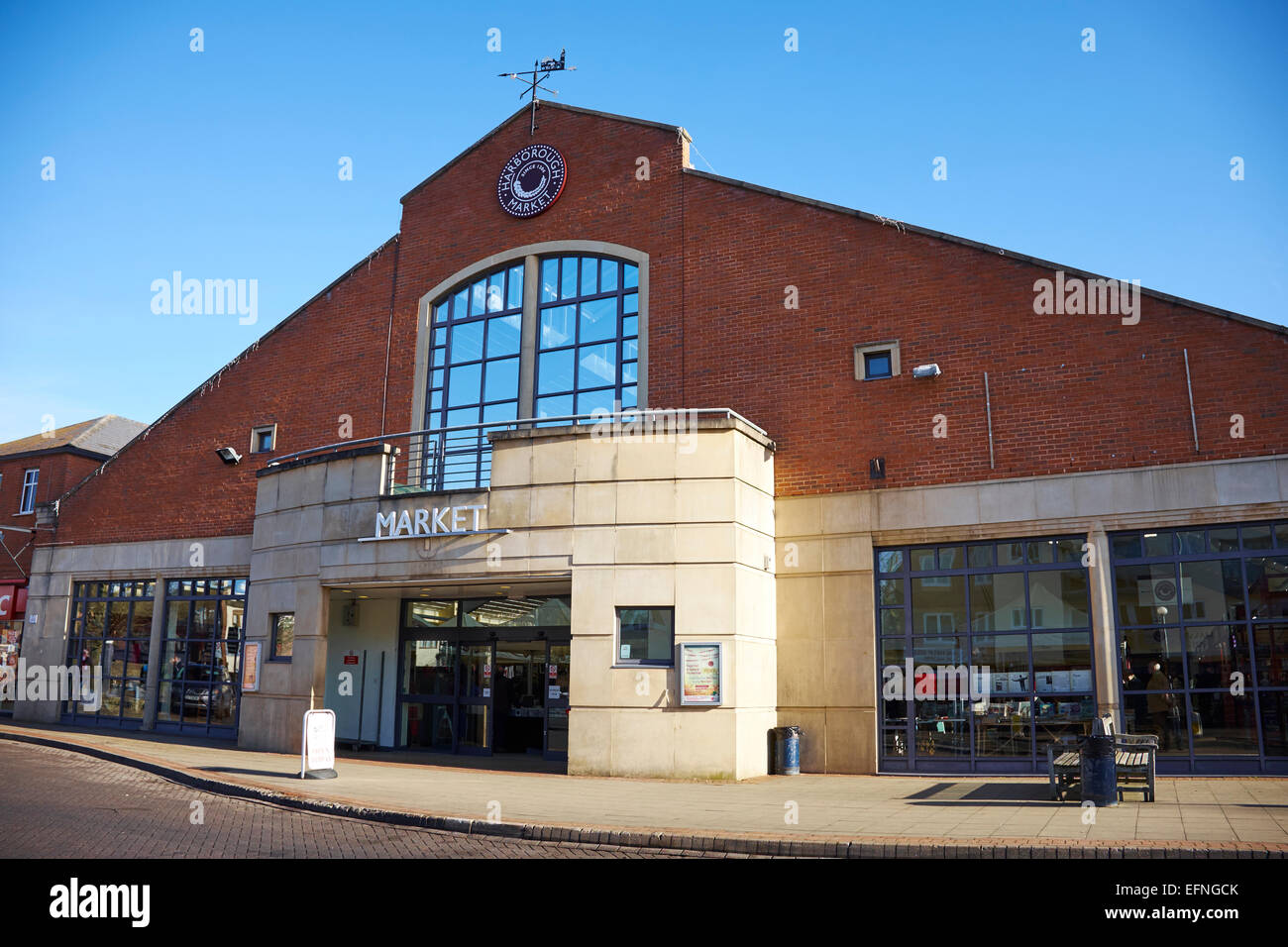 Market Hall Market Harborough Leicestershire UK Stock Photo - Alamy