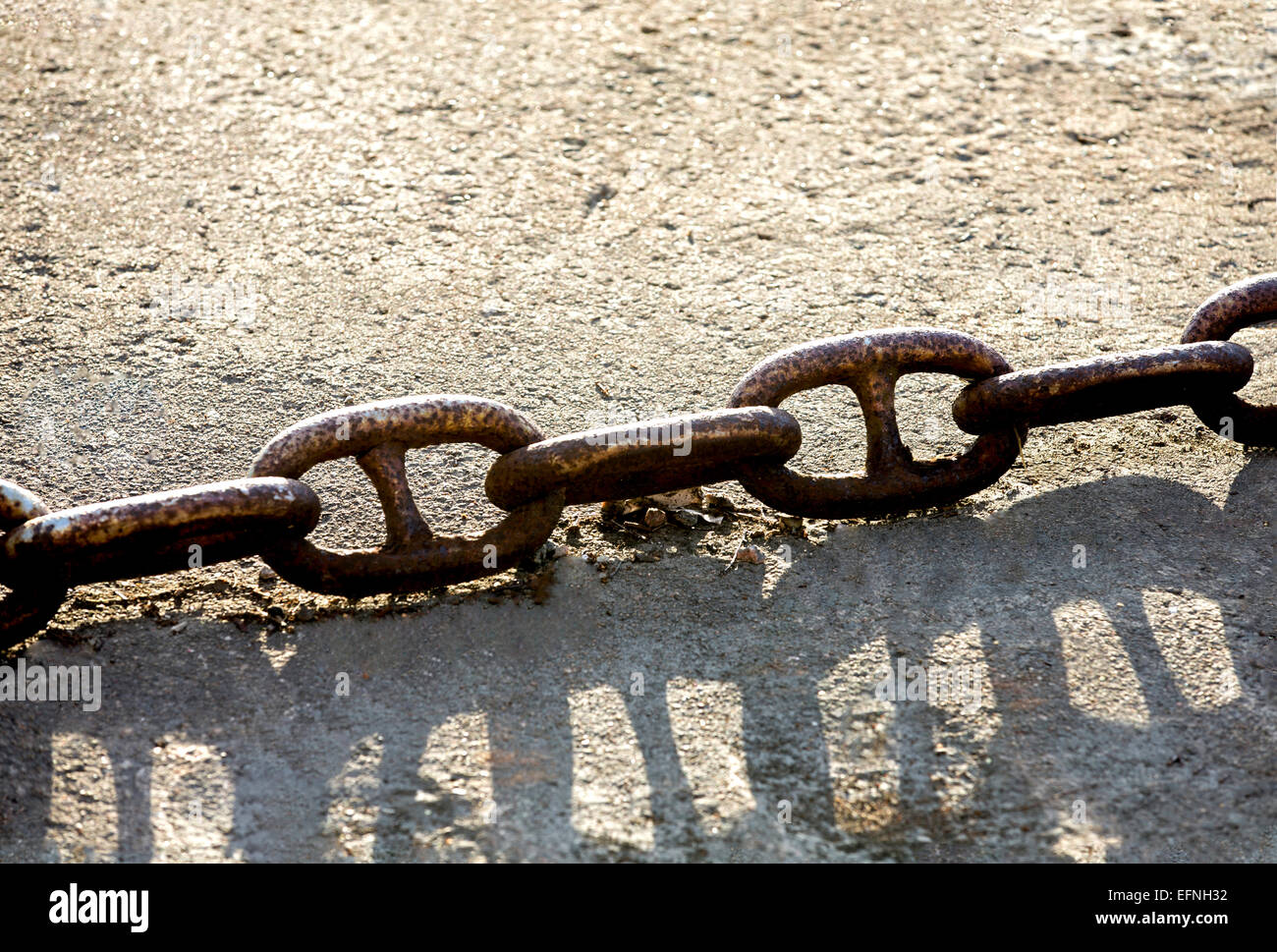 chain on the beach Stock Photo - Alamy