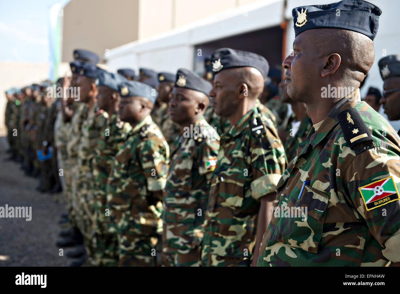 Soldiers special stand attention during hi-res stock photography and ...
