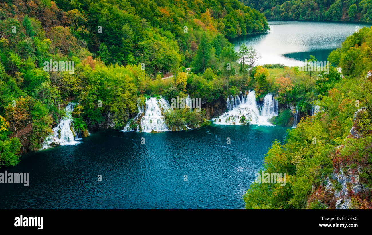 Cascades at Plitvice Lakes National Park, Croatia Stock Photo - Alamy