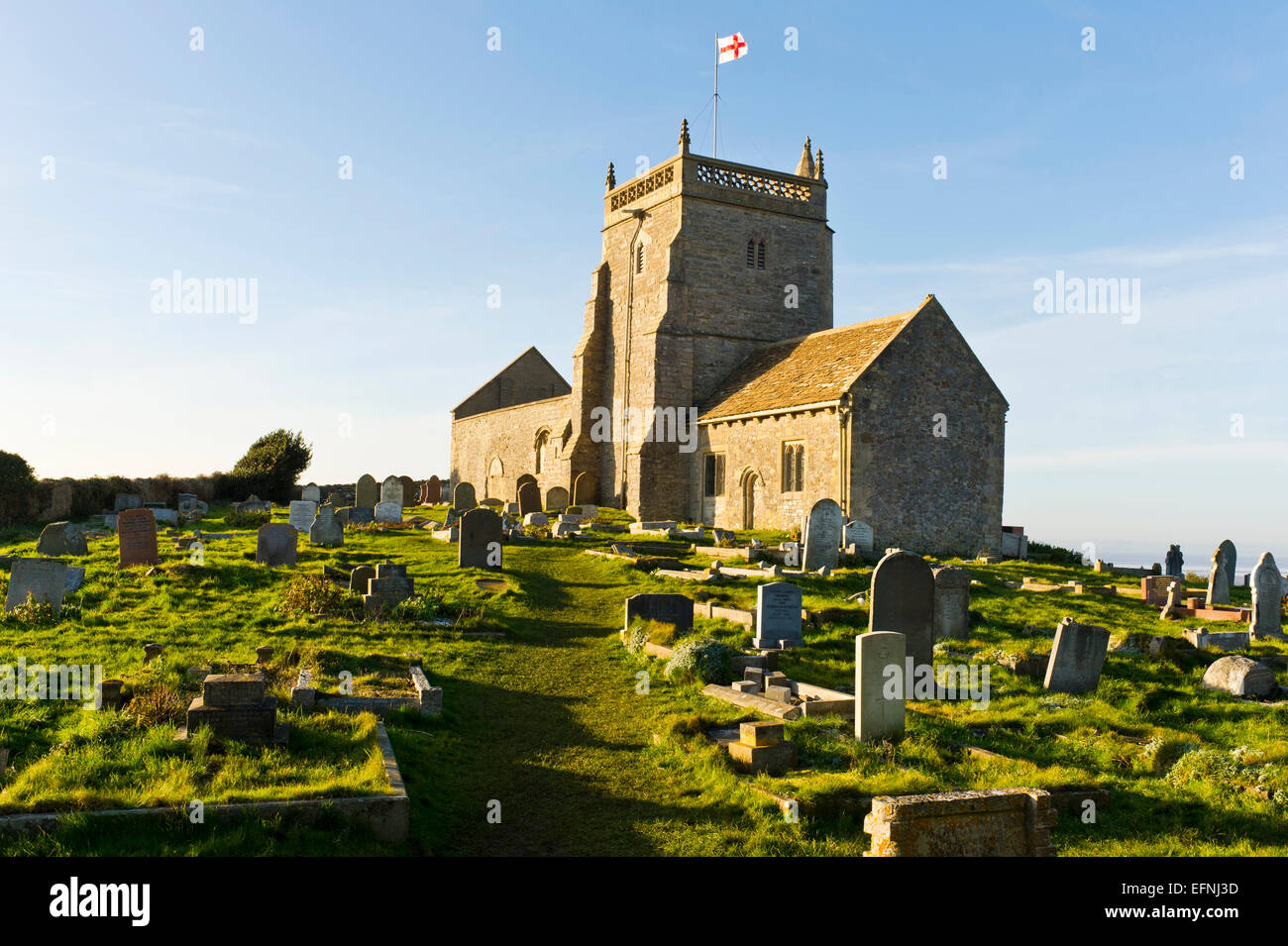 St nicholas church uphill weston super mare hi-res stock photography ...