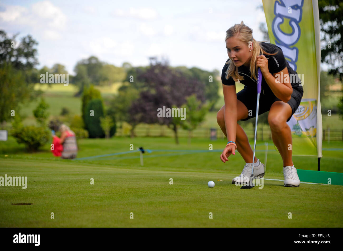 Celebrities and professionals attending the Farmfoods British Par 3 ...