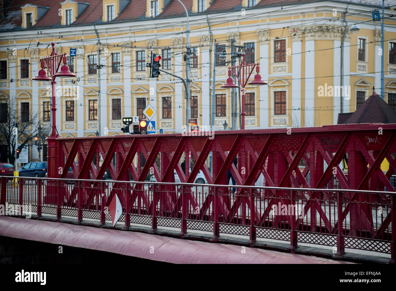 Sand bridge Most Piaskowy Wroclaw Stock Photo - Alamy