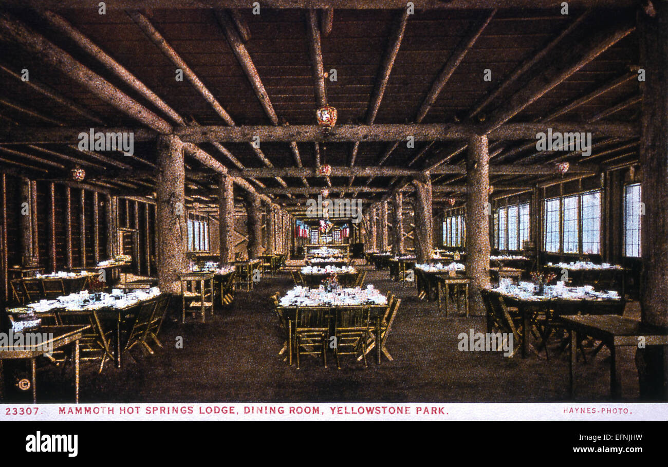Mammoth hot springs dining hi-res stock photography and images - Alamy